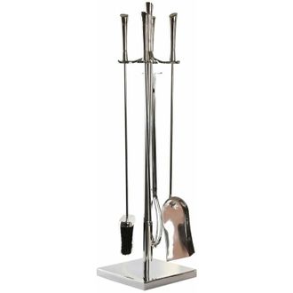 DKD Home Decor Dkd Home Decor - kamin-set 4 edelstahl aluminium 11X3X69 edelstahl vernickeltes aluminium Materialfarbe silber Familie innendekoration Details
