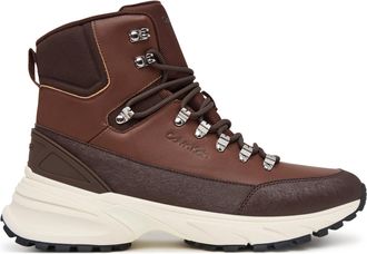 Calvin Klein Schn&uuml;rschuhe Calvin Klein Hike Runner Mid Laceup Lth HM0HM02323 Braun