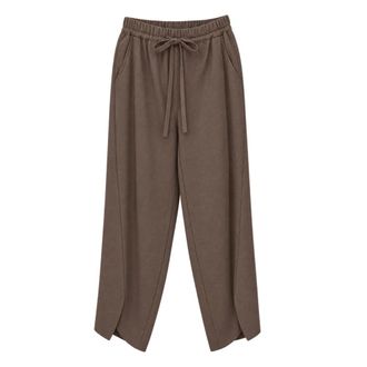 Meimeij Weite gerade geschnittene Hose - - Trousers - Damen - Braun - XS