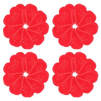 Cabilock 100 St&uuml;ck Rote Herzschwamm Streudeko f&uuml;r Valentinstag Hochzeit Jahrestag Romantische Tischdekoration Gastgeschenke Hochzeitsfeier Liebe Party