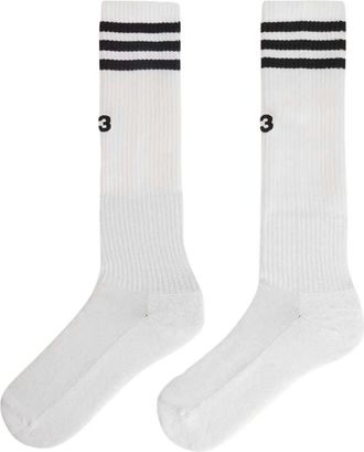 adidas Homme, Sous-v&ecirc;tements, Blanc, Taille: L Stripes High Socks