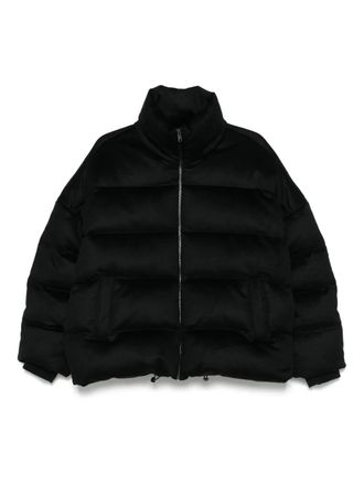 Soft Goat doudoune à col montant - Noir