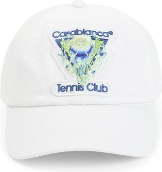 Casablanca Homme, Accessoires, Blanc, Taille: ONE Size Art of the Serve Cap