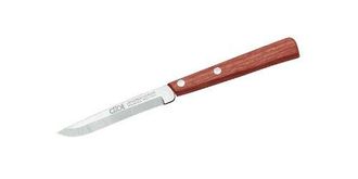Gude Solingen - Universalmesser aus Holz mit Wellenschliff, 10 cm, UNI, Edelholz, Braun