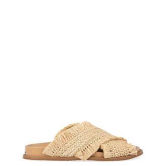 Michael Kors Femme, Chaussures, Beige, Taille: 41 EU Peyton Slider