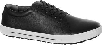 Birkenstock QO 500 O2 Sicherheitsschuh aus Naturleder mit auswechselbarem Fußbett - Schwarz - Gr. 43