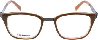 Dsquared2 Homme, Accessoires, Brun, Taille: ONE Size Monture de lunettes rectangulaires
