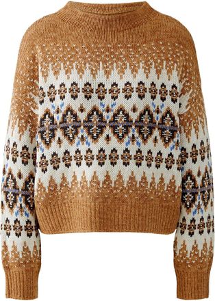 Oui Damen Pullover l&auml;ssig geschnitten Norweger