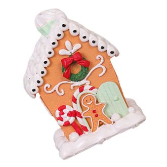 Garneck Lebkuchenhaus Weihnachtsdekoration Miniatur Weihnachtshaus aus Leichtem Material f&uuml;r Tisch Deko Innen und Au&szlig;en Festliches Kleiner Weihnachts Mittelst