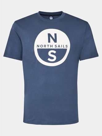 North Sails T-Shirt Basic 692972 Dunkelblau Regular Fit