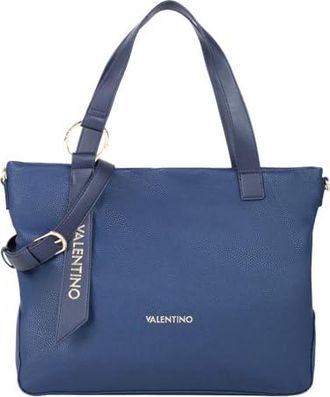 Valentino Peonies Re Shopping Bag Blu