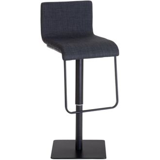 Clp Tabouret de bar Limon tissu Gris fonc&eacute; Noir