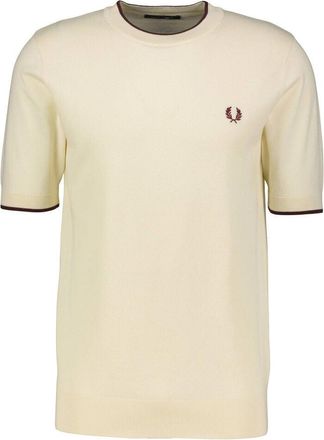 Fred Perry Herren Strickshirt aus Baumwollpiqué