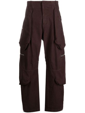Jacquemus Le Cargo Croissant Straight-Leg-Hose - Braun