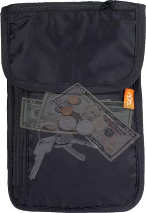 Generico Reisepass-Tasche, Aufbewahrungstasche f&uuml;r Reisen, wasserdicht, Unisex, f&uuml;r den t&auml;glichen Gebrauch, Flughafen, Wandern, Urlaub im Freien, Schwarz, sieh