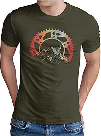 OM3 T-shirt VTT | Homme | Vélo tout-terrain VTT | S - 5XL, Olive, M