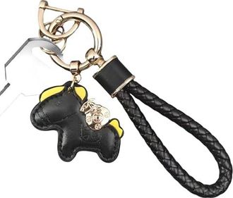 Generic Porte-cl&eacute;s Ann&eacute;e du cheval | Breloque portefeuille en cuir - Pendentif sac &agrave; dos du Nouvel An | Pour adolescents et adultes amateurs de culture, voyag