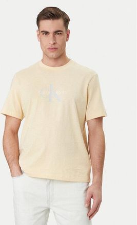 Calvin Klein Jeans T-Shirt Hero Monologo LV04RB862G Gelb Regular Fit