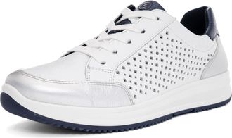 Ara Damen Osaka Sneaker, Weiss,Silber,Night, 41 EU Weit