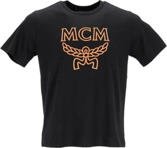 MCM Mcm, Femme, Tops, Noir, Taille: 38 FR Coton tops