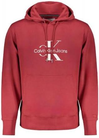 Calvin Klein Sweat &agrave; Capuche Rouge Homme Jeans Disrupted J30J325429 Rouge S