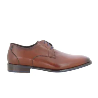 Floris Van Bommel Homme, Chaussures, Brun, Taille: 42 1/2 EU Chaussures &agrave; lacets en cuir cognac