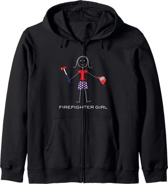 Whyitsme Design Lustige Feuerwehrfrauen, Feuerwehrm&auml;dchen Kapuzenjacke