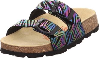 Superfit Fussbettpantoffel Hausschuhe 1-800111 Sandale, SCHWARZ 0090, 36 EU