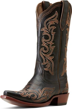 Ariat Womens Hazen Western Boots in Ancient Black, B Medium Width, Size 41.5, by Ariat