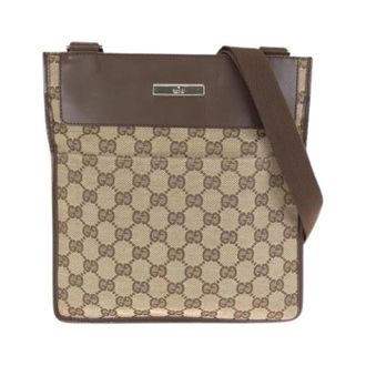 Gucci Pre-owned GG Canvas Leder Schultertasche - - Pre-owned - Damen - Braun - ONE SIZE
