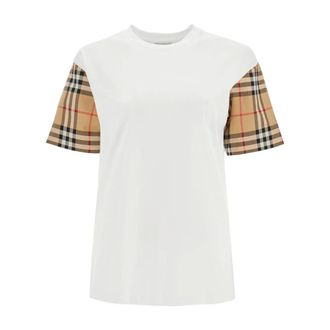 Burberry Femme, Tops, Blanc, Taille: 38 FR T-Chemises