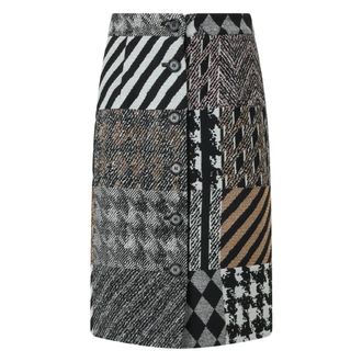 Moschino Figurbetontes Patchwork-Kleid - - Skirts - Damen - Mehrfarbig - XL