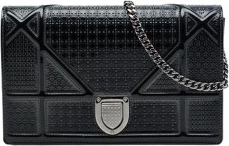 Dior Pre-owned Wallet On Chain - Femme - Pre-owned - Noir - Taille: ONE Size