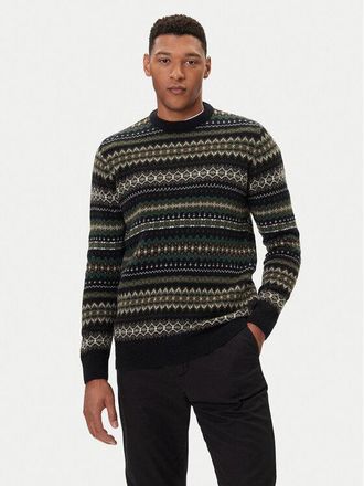 Barbour Pullover Case Fair MKN1027BK52 Schwarz Regular Fit