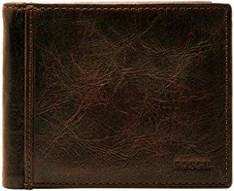 Fossil Portefeuille pour hommes Ingram, Portefeuille en cuir brun 11,43 cm L x 1,9 cm l x 8,89 cm H ML3784200