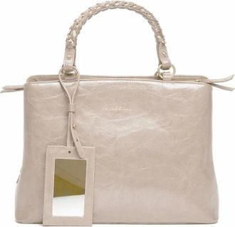 John Richmond Femme, Sacs, Beige, Taille: ONE Size Sac cabas &agrave; poign&eacute;e tress&eacute;e