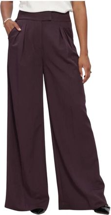 Aaiko Wide Hosen - - Trousers - Damen - Lila - L