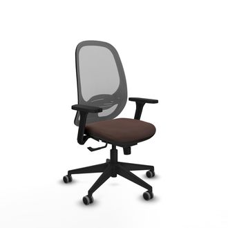 Piqueras y Crespo B&uuml;rostuhl, h&ouml;henverstellbare Armlehne, h&ouml;henverstellbare Lendenwirbelst&uuml;tze, ausgestattet mit 3 Positionen und Schneideschaum, mit Rollen von 65 mm, P