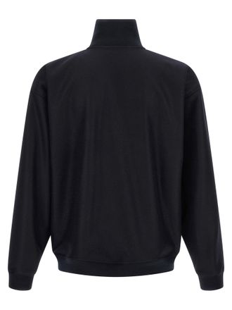 Jil Sander Mens Blue Wool Full-Length Jacket Clothing