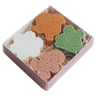 Generico Festliche Kerzen Kollektion: Winteraromatherapie-Kerzen, und Weihnachtsschneemann-Designs, Soja-Hausduft | Geschenkset f&uuml;r