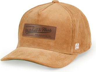 Mitchell & Ness Cord Pro Crown Snapback Basecap - Khaki, verstellbar, Herren, Frauen, Kinder, Unisex, Fr&uuml;hling, Sommer, Herbst, Winter