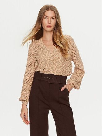 Twin-Set Strickjacke 241TT3271 Beige Regular Fit