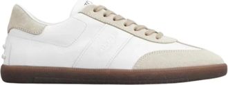Tod's Homme, Chaussures, Blanc, Taille: 42 EU Tabs Baskets