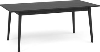 Konsimo Vidis Esstisch ausziehbar 160-200 cm inkl. Tischplatte Helle Eiche/Schwarz Esszimmertisch Vintage - Landhaus - 200x90x75 cm - Tisch K&uuml;chentisch Speise