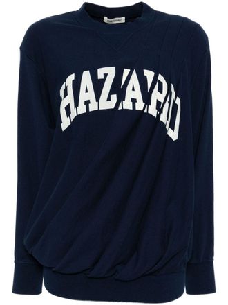 Undercover sweat &agrave; effet drap&eacute; - Bleu