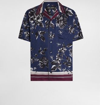 Dolce & Gabbana Peony-print Hawaii Twill Shirt - Mann Hemden Multicolor 39