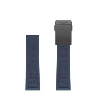 Generic f&uuml;r breitling-uhrenarmb&auml;nder 22 mm 24 mm blaues twinpro-gummiarmband f&uuml;r Avenger navitimer World Gummi-wasserdichtes weiches uhrenarmband mit Schnalle
