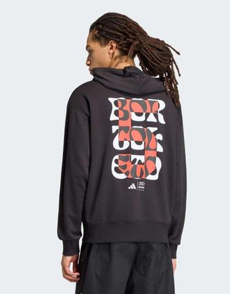 adidas adidas Performance - Audi Revolut F1 Team Gabriel Bortoleto - Sweat &agrave; capuche graphique II - Noir/rouge vif