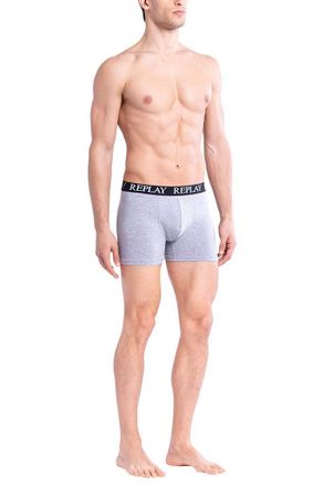 Replay Herren Boxershorts 3er-Set, Black/Grey Melange/White N174 (Mehrfarbig), S