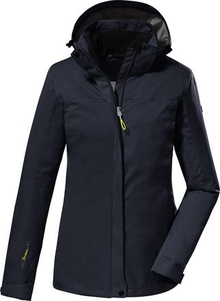 Killtec Damen Funktionsjacke/Outdoorjacke mit abzippbarer Kapuze - KOS 133 WMN JCKT, dunkelnavy, 36, 38383-000